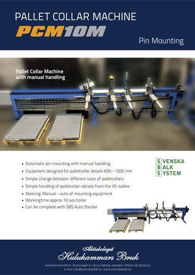 Manufacturer of pallet collar machine | SBS2400 - automatic and flexible