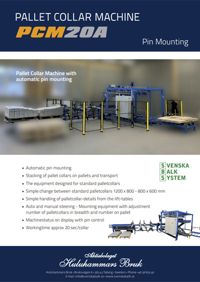 Manufacturer of pallet collar machine | SBS2400 - automatic and flexible